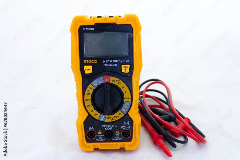 Johannesburg, South Africa - a digital multimeter from ingco isolated ...