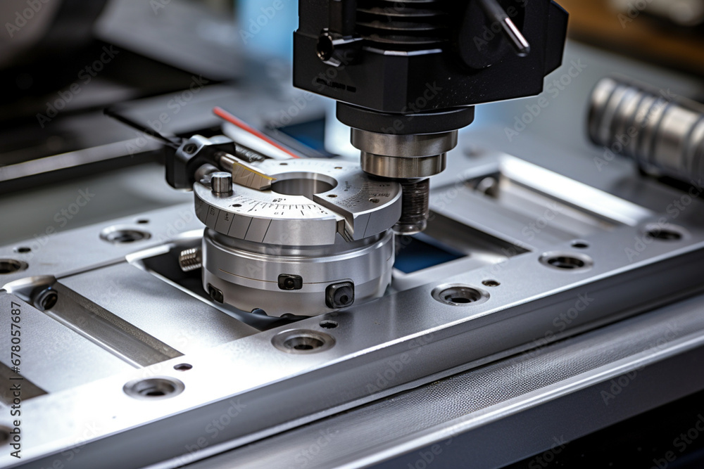 Measurement and control of the dimensions of a metal engine block part ...