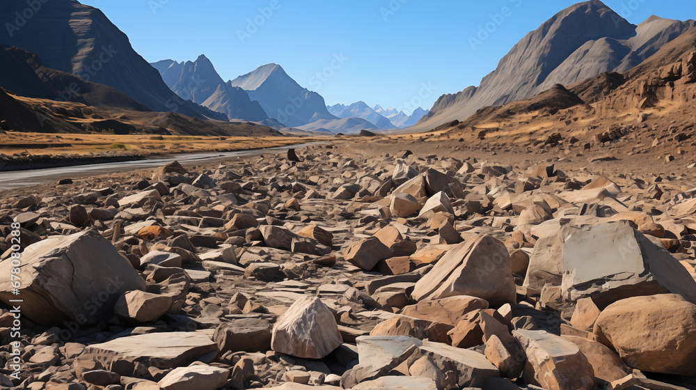 Glacial Moraine Landscape: A landscape filled with glacial moraines ...