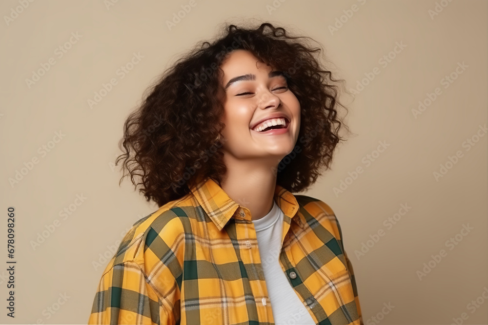 Medium shot portrait photography of a pleased woman in her 20s that is ...