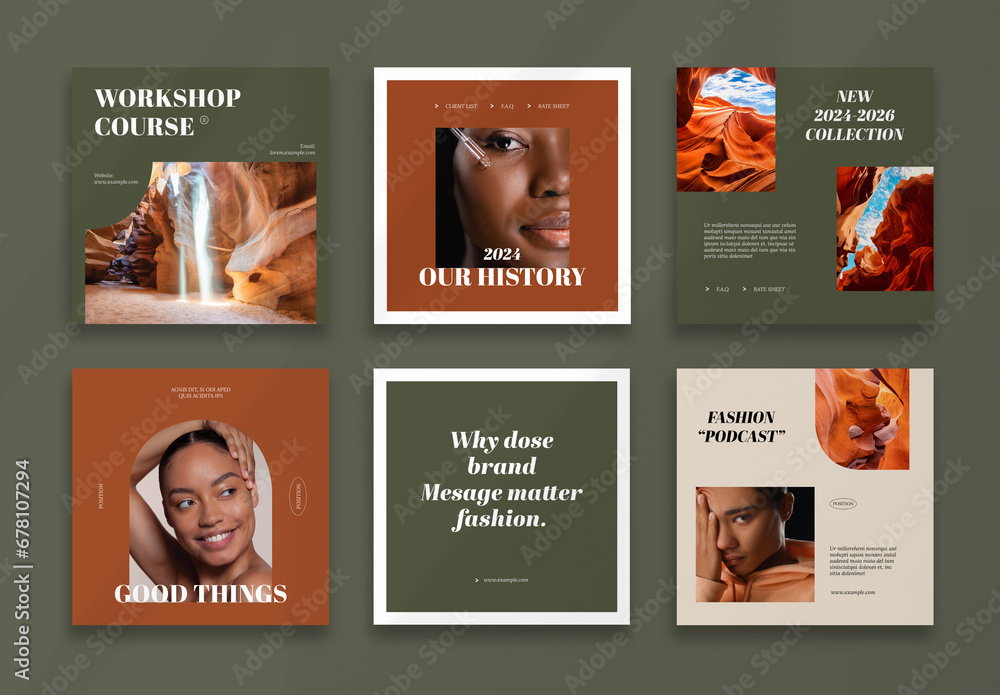 Social Media Layout Stock Template | Adobe Stock