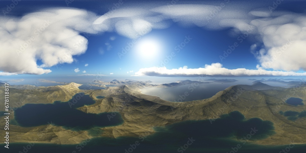 environment map ,HDRI High resolution map. Round panorama, spherical ...