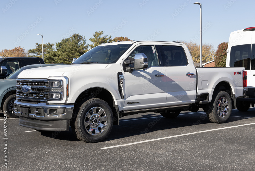 Ford F-250 SRW Regular Cab display at a dealership. Ford also offers ...