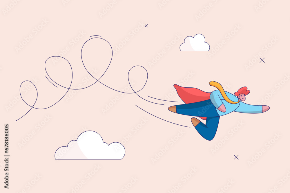 Agile methodology in project management. Software development concept ...