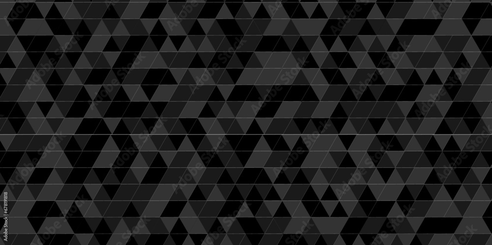 Seamless black dark backdrop grayscale triangle background. Many ...