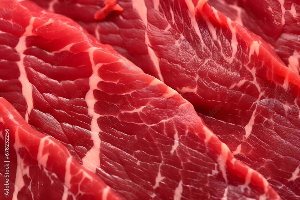 raw beef meat background, created by generative AI technology Stock ...