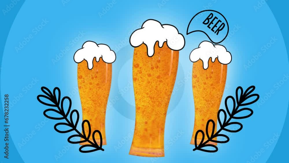 Glass with lager foamy cool beer isolated on white background ...
