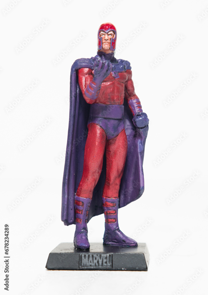 kent, uk 01.01.2023 Marvel eagle moss magneto die cast metal collectable figure. Marvel super ...
