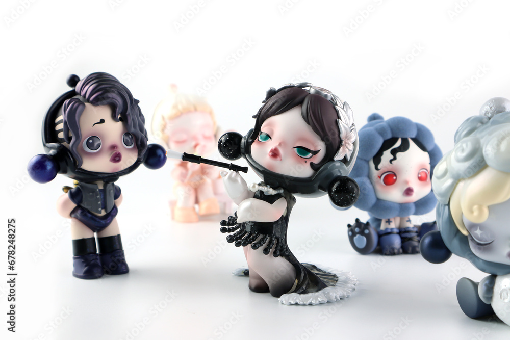 art toys skullpanda collection from Pop Mart blind box collectable cute ...