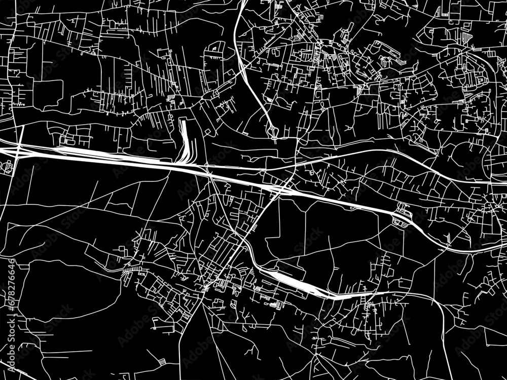 Vecteur Stock Vector road map of the city of Ruda Slaska in Poland with ...