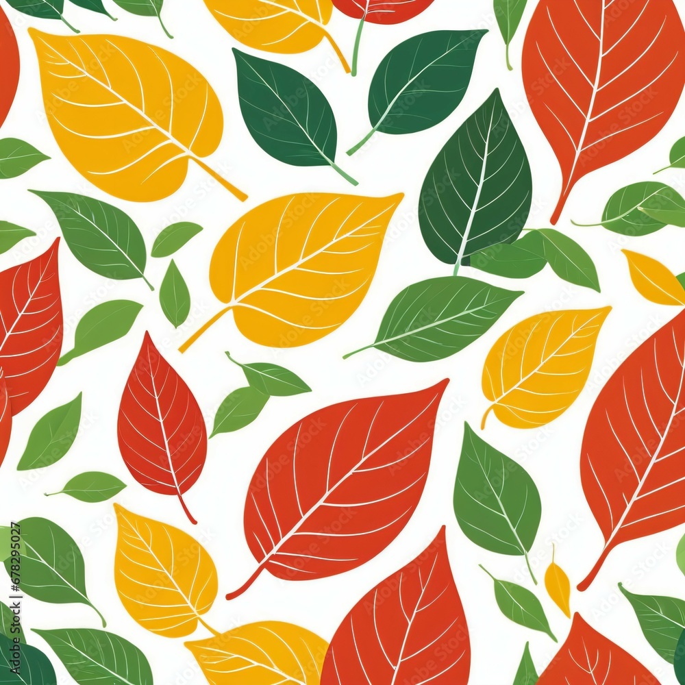 Leaf patterns and vector designs that remind you of autumn. Generative ...
