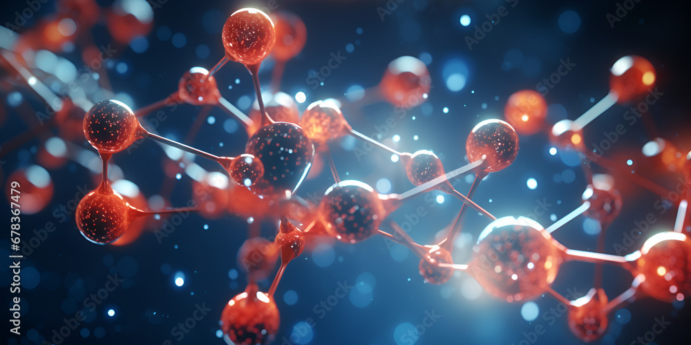 d Illustration Depicting the Process of Ionization in Detail molecule ...