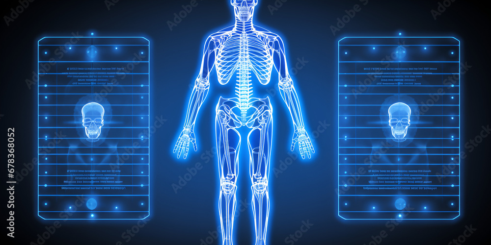 x ray of a human body, x ray of skull, Digital Human Body, Male Figure ...