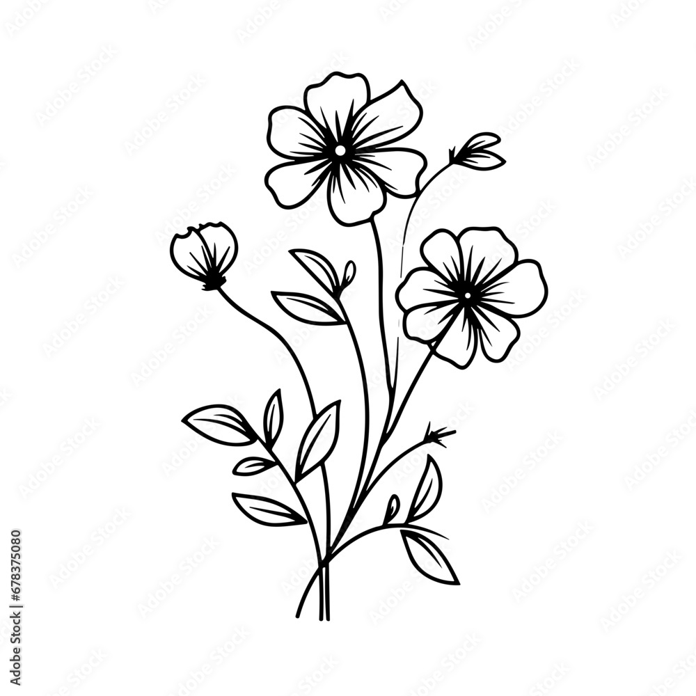 line drawing, line art png, line art prints, spring clipart, line art ...