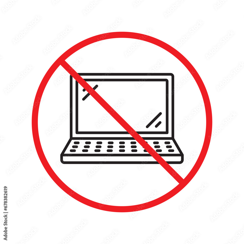 Forbidden Prohibited Warning, caution, attention, restriction label ...