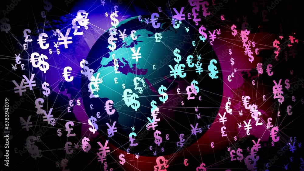 Vidéo Stock Global report visualization visual representation of global ...