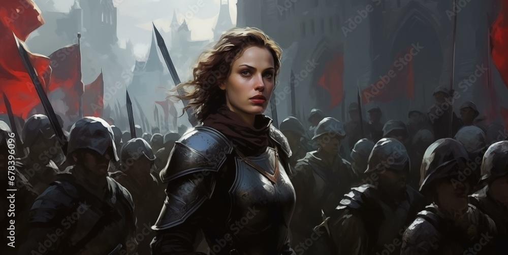 Woman power, feminism. Beautiful woman. Pin up. Template for ...