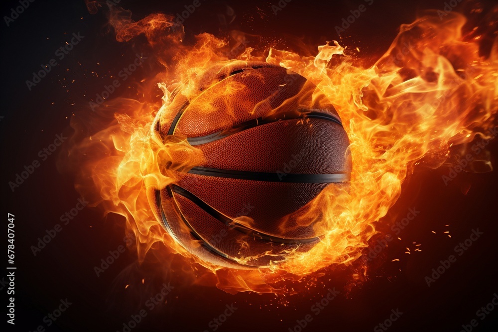 Hoops Inferno: Witness the Explosive Dissolving of a Basketball, Flames ...