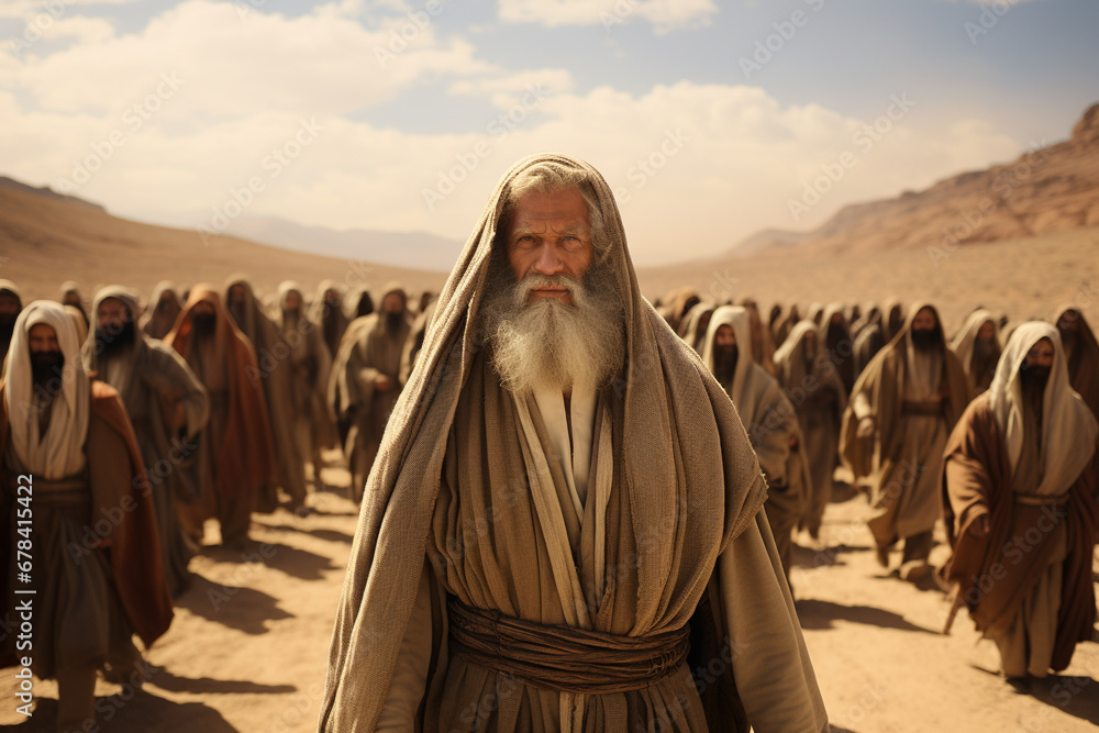 Led by faith and divine calling, Moses guides Israelite Jews through ...