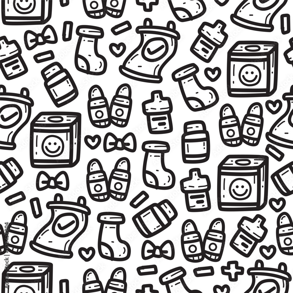 Cartoon design pattern for background, wallpaper, decorative Stock ...