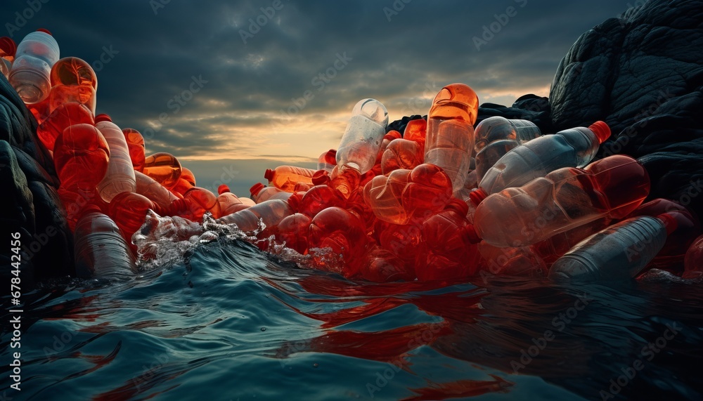 Monumental plastic pollution crisis a grave environmental danger caused ...