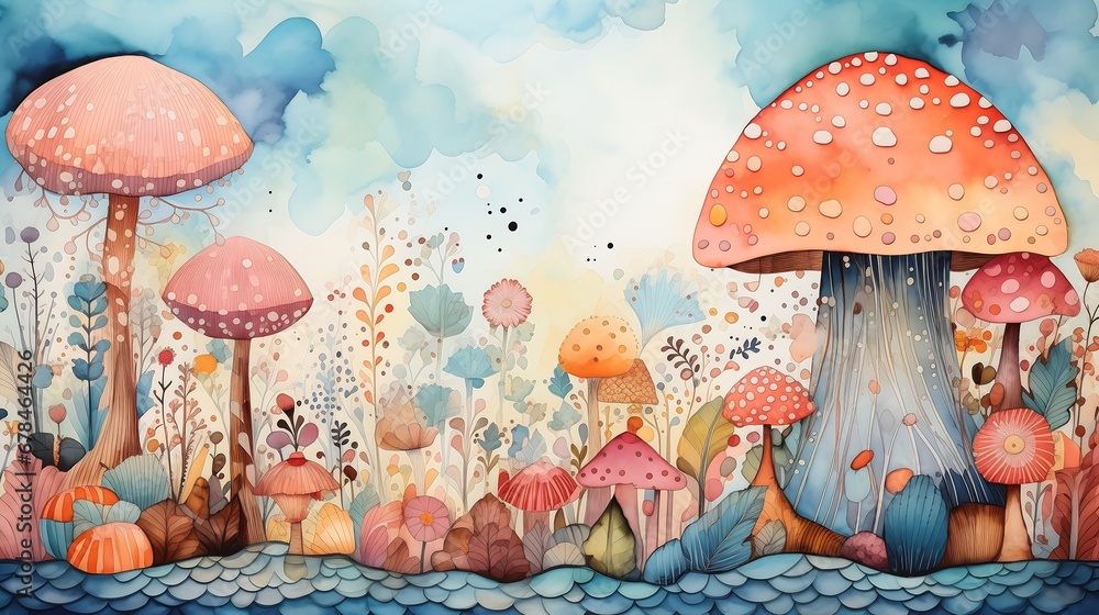 mushroom field different color princess becket griffith flat deep ...