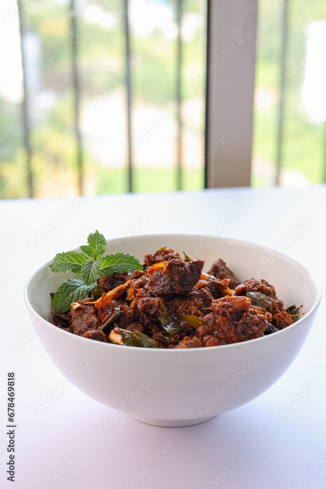 Kerala style beef or Mutton dry fry. delicious spicy Beef fry in clay ...