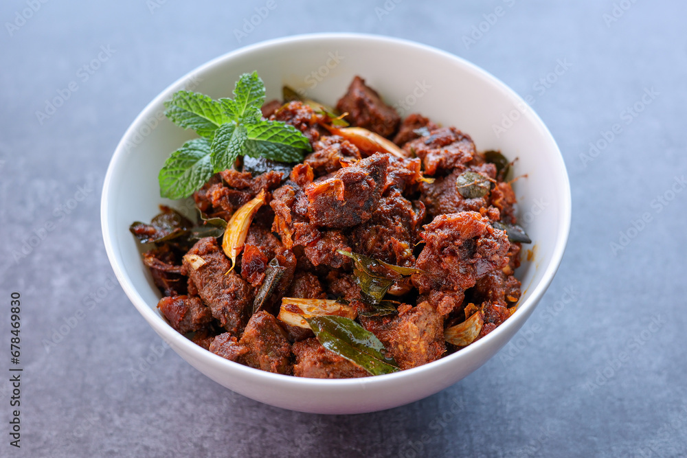 Kerala style beef or Mutton dry fry. delicious spicy Beef fry in clay ...