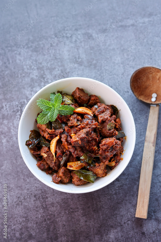 Kerala style beef or Mutton dry fry. delicious spicy Beef fry in clay ...