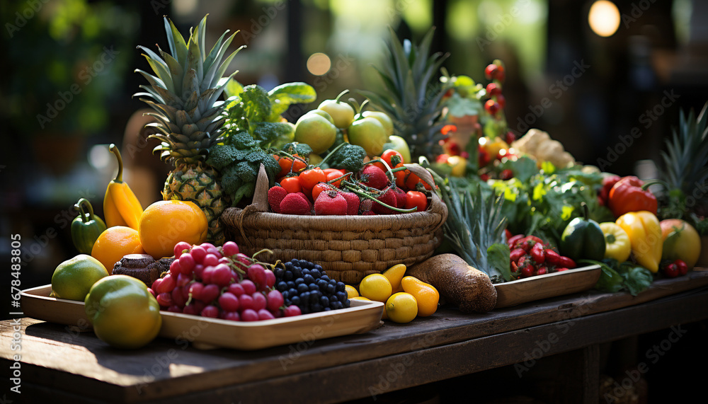 Freshness of nature bounty healthy eating, organic food collection ...