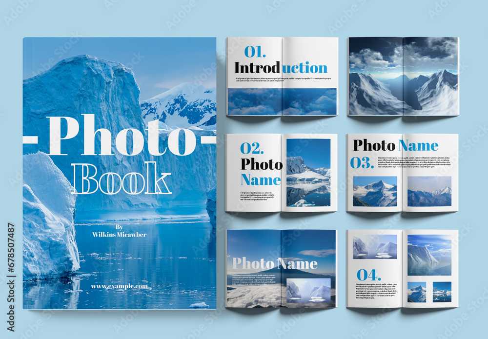 Photo Book Magazine Stock Template | Adobe Stock