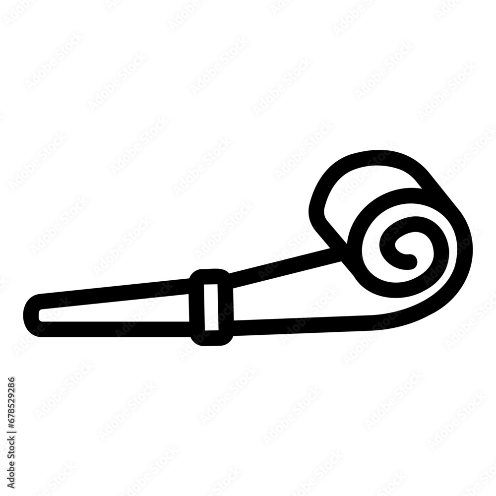 noisemaker outline icon Stock Vector | Adobe Stock