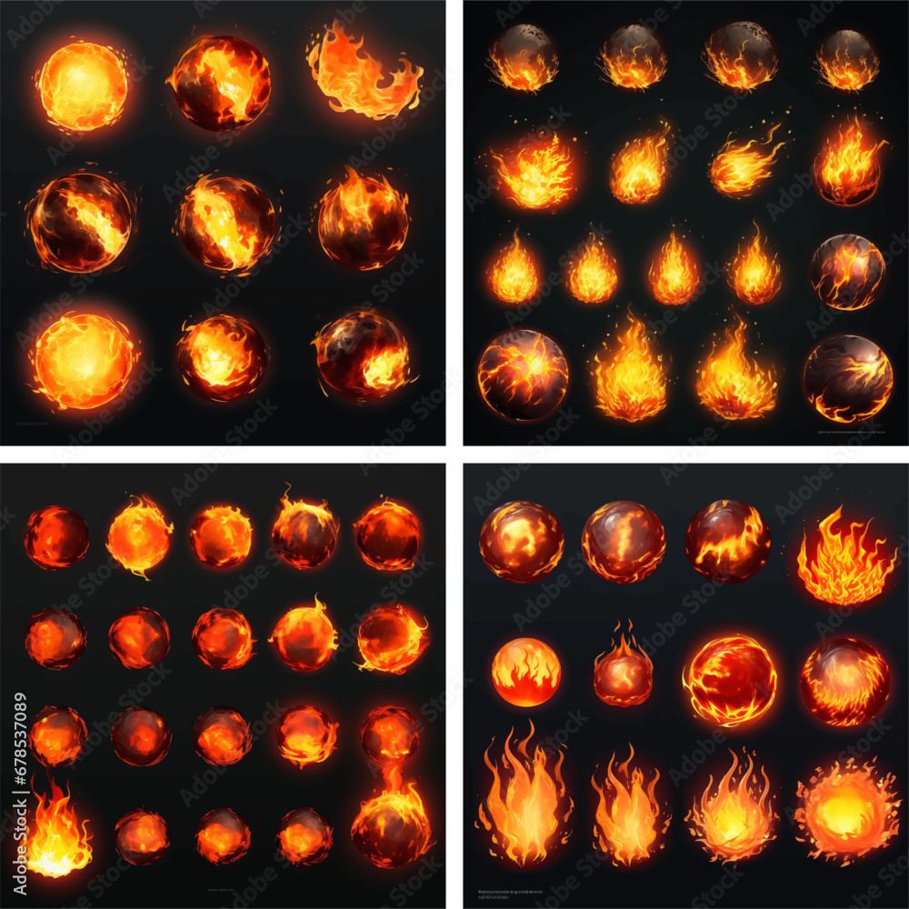 flames fiery burst explosion flash comic animation boom burn inferno ...