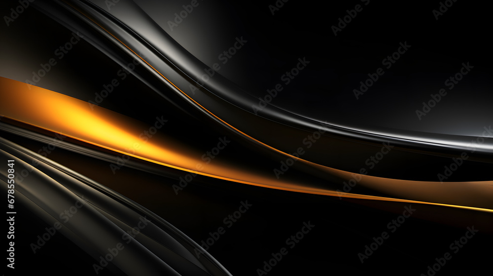 Black gold background with darker surface has a soft gradation with ...