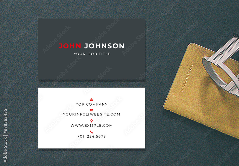 Business Card Stock Template | Adobe Stock
