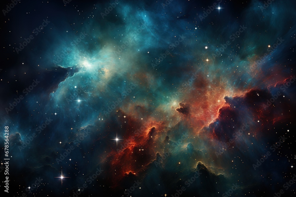 Alien star systems and planets. Created using generative AI tools ...