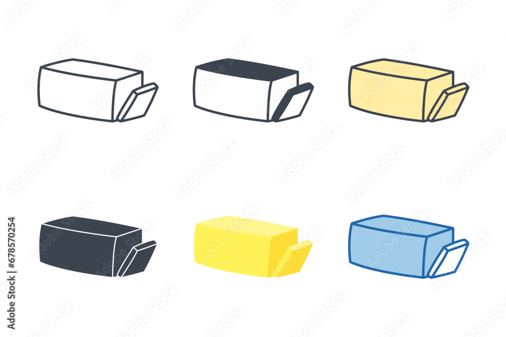 Butter Stick icon collection with different styles. tick of butter icon ...