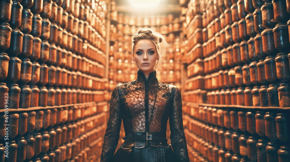 Maiden of the Ceramic Maze: An Enigmatic Presence Surrounded by an Army ...