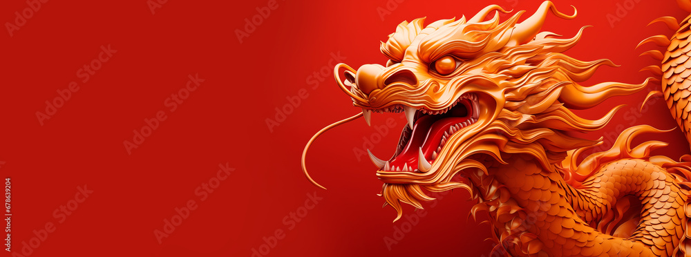 2024 Chinese new year, year of the dragon. Chinese new year poster ...