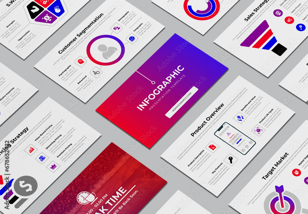 Creative Infographic Presentation Template Layout Stock Template ...