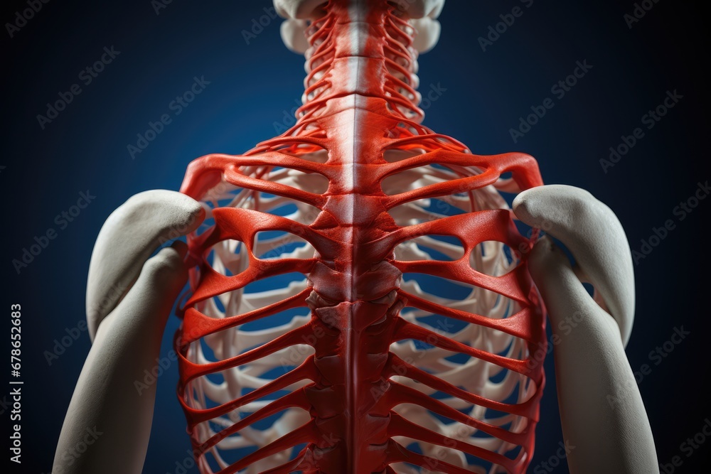Scoliosis In Human Spine. Сoncept Scoliosis In Children, Scoliosis ...