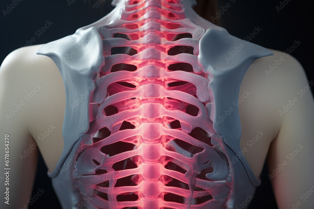 Woman With Hyperlordosis In Lumbar Region. Сoncept Body Positive ...