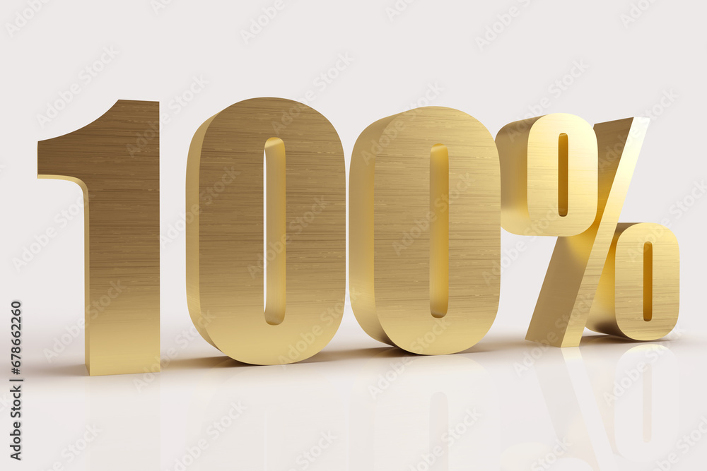 Gold metal of number 100. Luxury digit 3d golden and metallic with ...