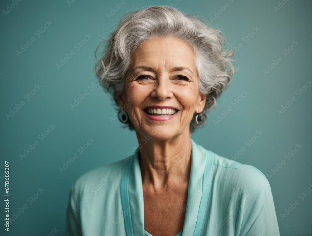 Beautiful gorgeous 50s mid age beautiful elderly senior model woman ...