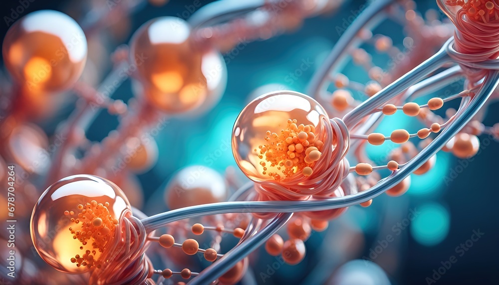 Protein structure or macromolecules consisting of a chain of amino acid ...