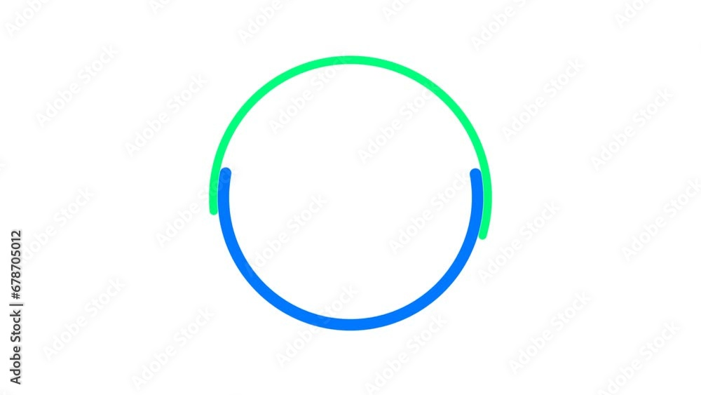Loading progress. Loading circle animation Icon on transparent background. Download progress ...