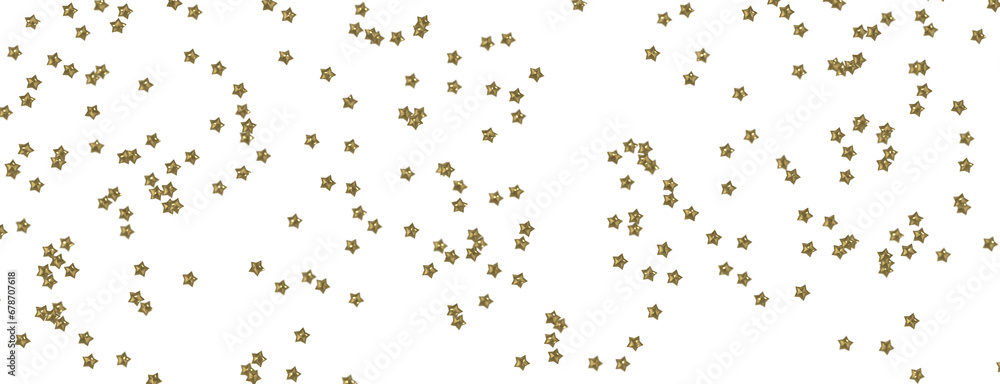 Gilded Wonder: Explore the Magic of a 3D Gold Stars Rain Stock ...