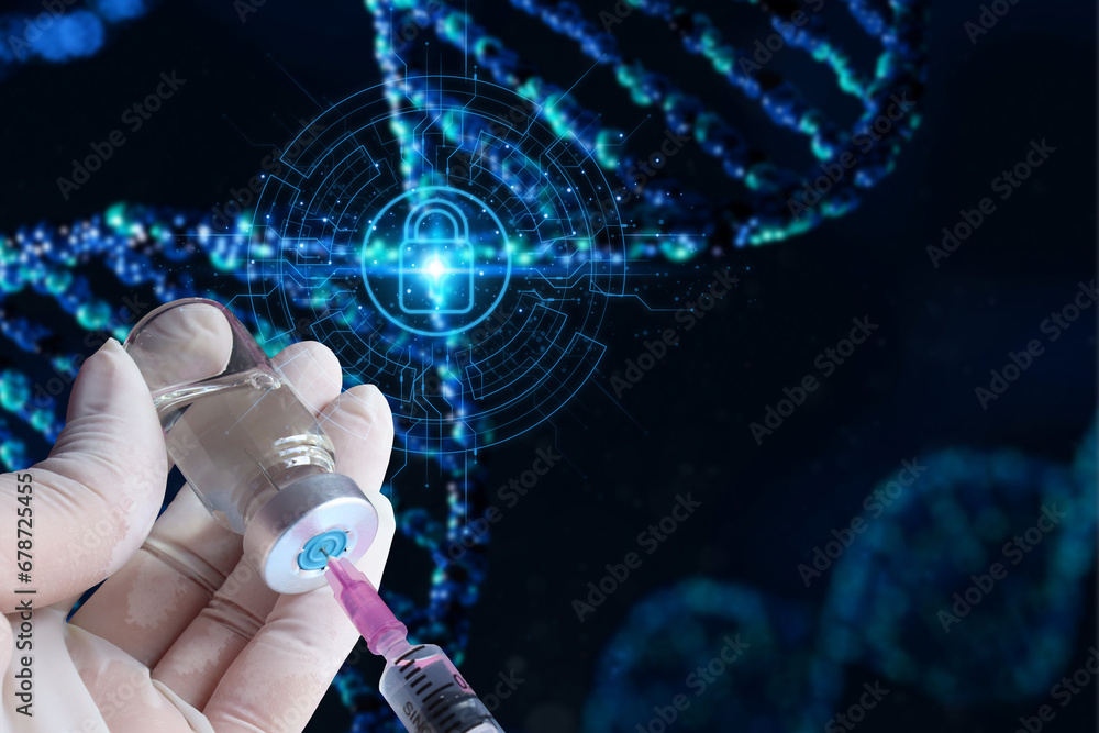 Human fingers are using medicine for genetic editing. Genetically ...