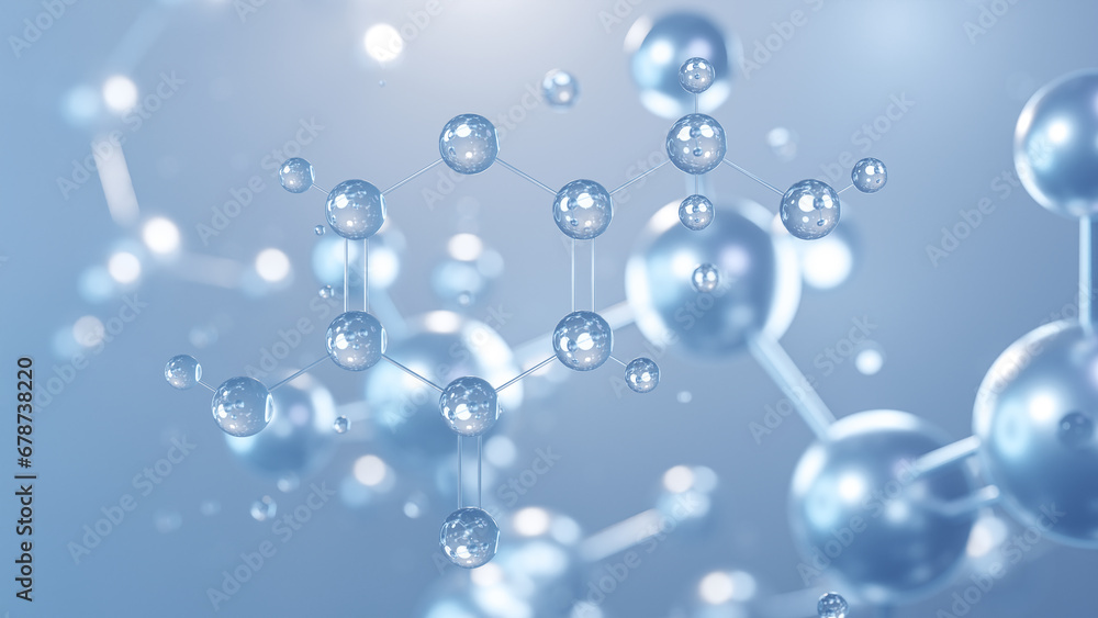 kojic acid molecular structure 3d, flat model, derivative of 4-pyrone ...