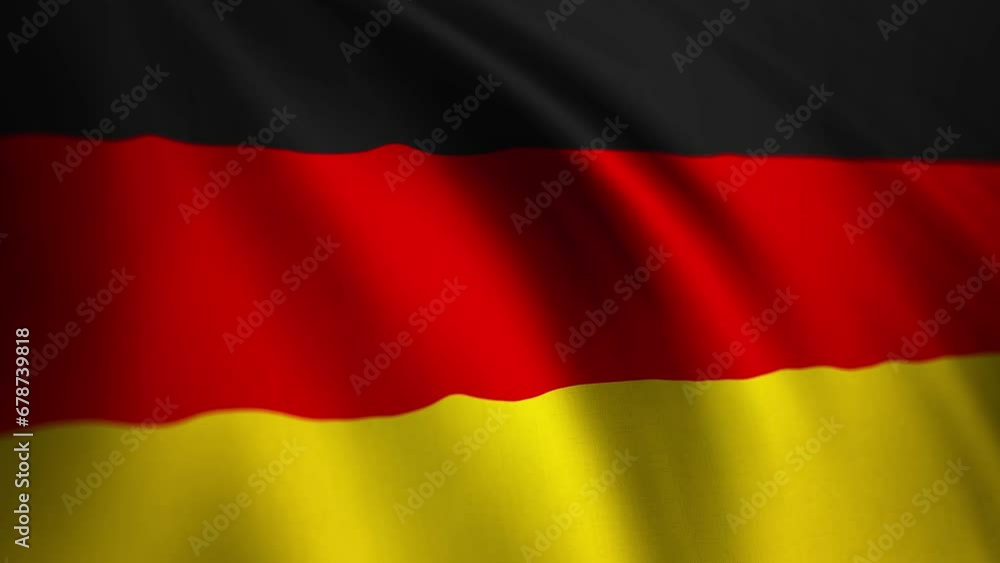 Waving Flag of Germany. German people national flag video background ...